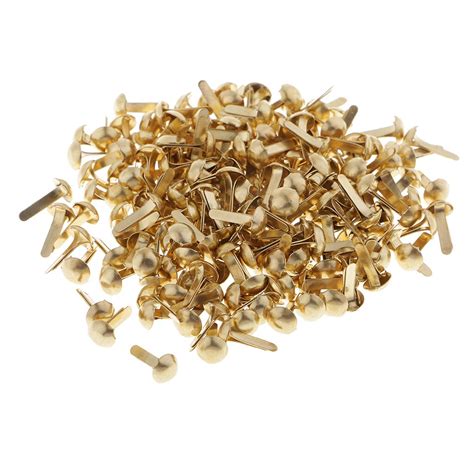 200pcs Metal 4 5mm Round Head Split Pins Mini Brad Vicedeal