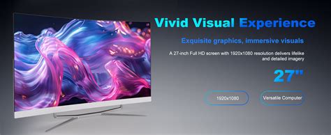 Mechazer Computadora De Computadora Todo En Uno De 27 Pulgadas Visualización Fhd Curvada De