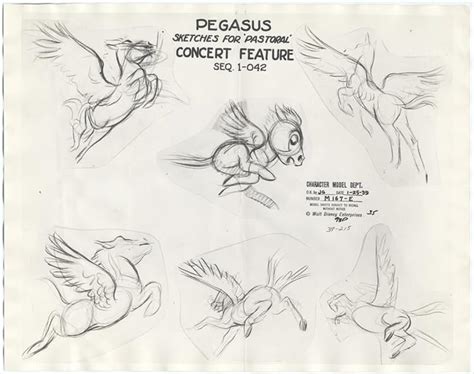 Fantasia Pegasus Model Sheet Sketches Pegasus Character Design