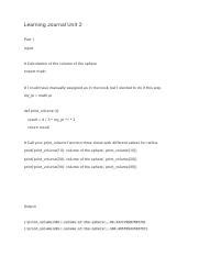 CS1101 Learning Journal Unit 2 Docx Learning Journal Unit 2 Part 1 Input Calculation Of The