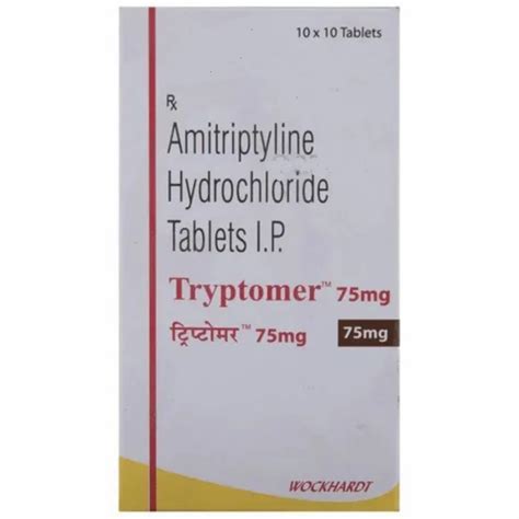 Amitriptyline Hydrochloride Tablets Ip 75 Mg At ₹ 45 Stripe Amitriptyline Tablet In Mumbai