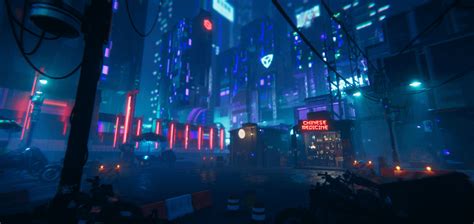 Neon City Atmosphere Unity Hdrp Runity3d