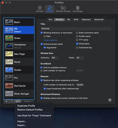 Mac OSX How To Customize Your Terminal Window With Profiles Martech Zone