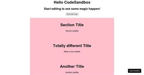 Basic React Inline Cms Codesandbox Basic React Inline Cms Codesandbox