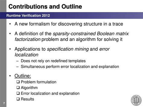ppt sparse coding for specification mining and error localization