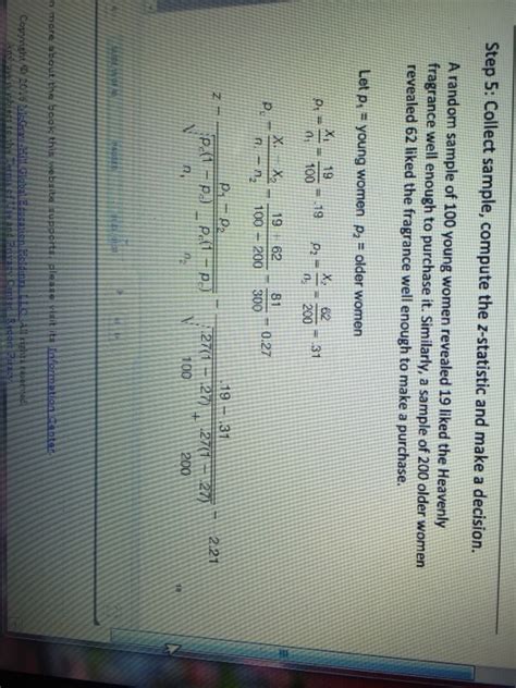 Solved Collect Sample Compute The Z Statistic And Make A