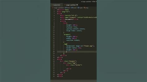 Magic Card Html Css Shorts Youtube