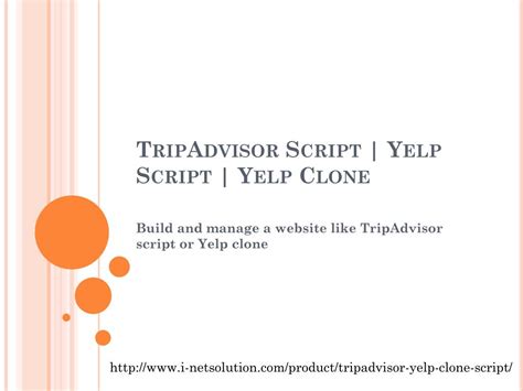 Ppt Yelp Clone Tripadvisor Script Powerpoint Presentation Free
