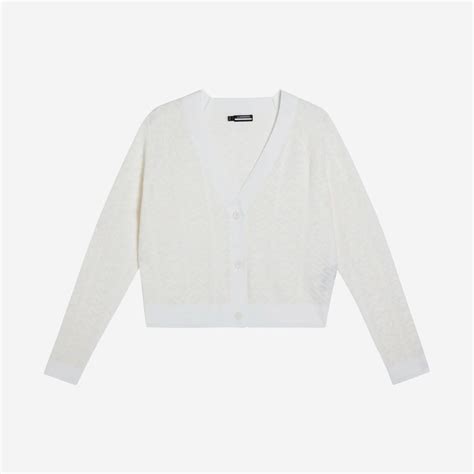W 제이린드버그 한나 니트 가디건 화이트 J Lindeberg Kream