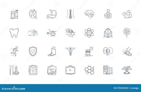 Vitality Line Icons Collection. Energy, Strength, Vigor, Resilience ...