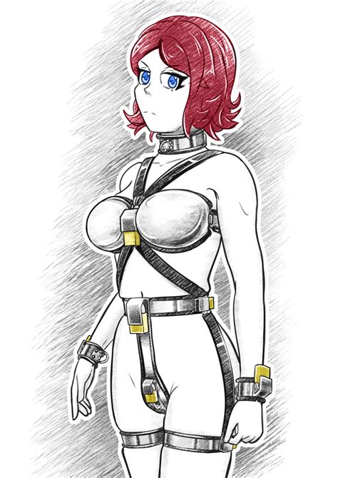 Rule 34 Ashley Plasma Dragon Blue Eyes Chastity Belt Chastity Bra Chastity Device Collar