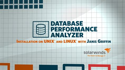 Solarwinds Database Performance Analyzer Installation On Unix Linux Youtube