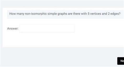 Solved How Many Non Isomorphic Simple Graphs Are There With Chegg Com