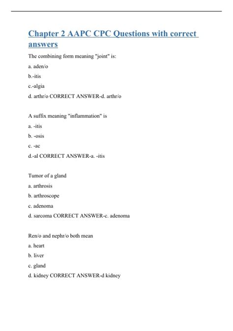 Chapter 2 Aapc Cpc Questions With Correct Answers Aapc Cpc Stuvia Us