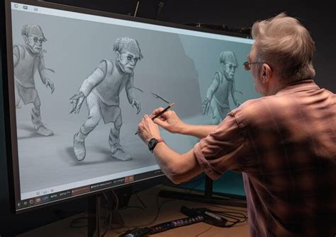 Working As Animator Premium Ai Generated Image