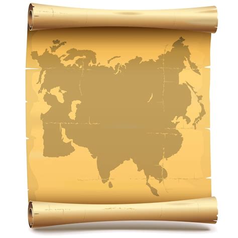 Premium Vector Vector Paper Scroll With Eurasia