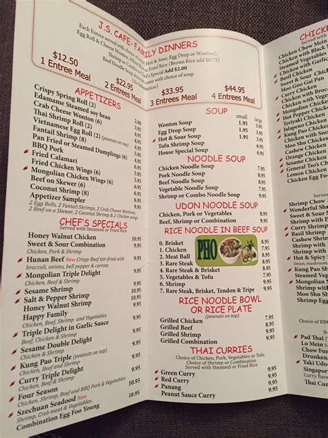 Js Cafe Menu Updated For 2025 Js Cafe Menu Updated For 2025