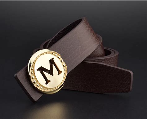 Дизайнерские ремни мужчин высокого качества роскошный коричневый пояс мода пряжки M ремень