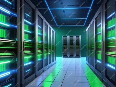 premium vector server room data center computers storage internet