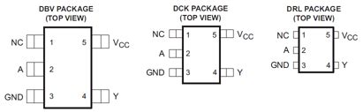 SN74LVC1GU04DBVR Datasheet PDF Single Inverter Gate
