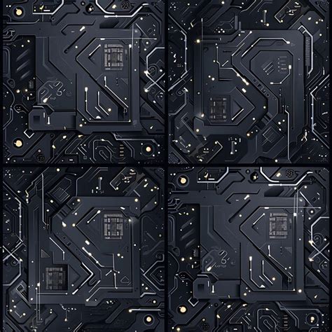 Premium Photo Design Of Circuit Circuit Inspired Passageways With