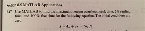 solved section 8 5 matlab applications 8 47 use matlab to