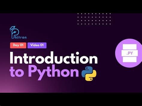 Introduction To Python YouTube