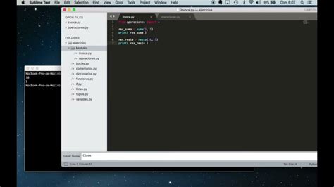 Utilizando import y generando módulos con Python YouTube