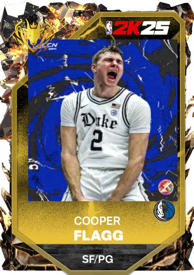 2kdb Myteam Database Nba 2k Custom Card Goat Cooper Flag By