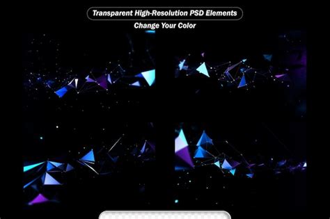 Premium Psd Abstract Polygonal Space Background With Connecting Dots And Lines