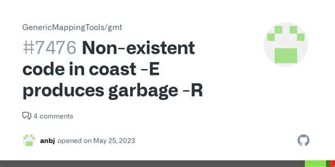 Non Existent Code In Coast E Produces Garbage R · Issue 7476