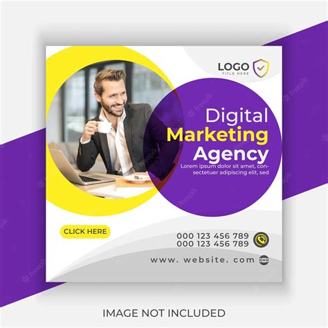 소셜 미디어 게시물 템플릿 프리미엄 벡터