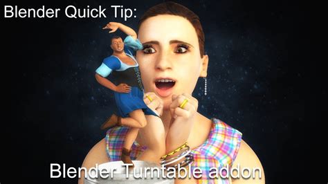 blender quick tip turntable addon youtube