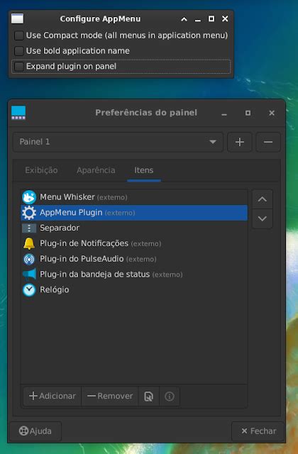 Appmenu Global Menu No Xfce4 Para Debian Gnu Linux E Derivados