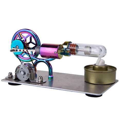 Gamma Free Piston Stirling Engine With Led Lights Physics Demos Stirlingkit