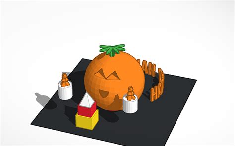 3d Design Halloween Pumpkin Tinkercad
