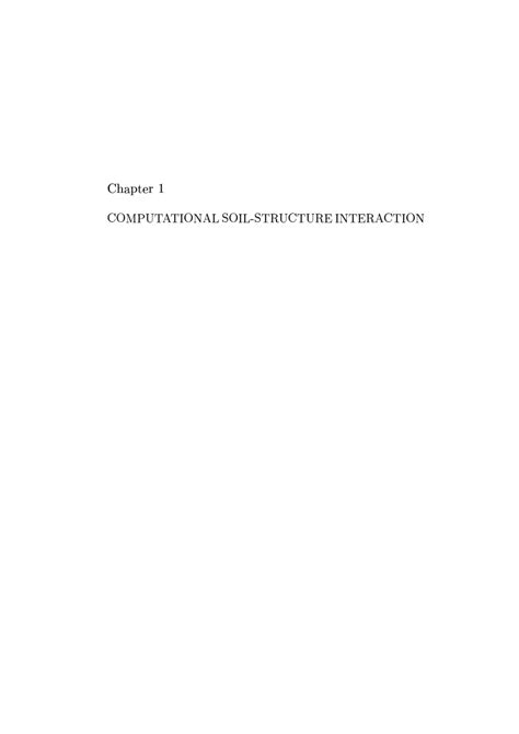 PDF Computational Soil Structure Interaction
