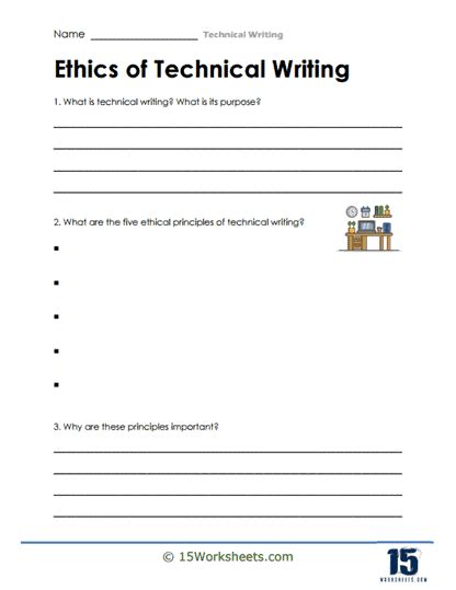Technical Writing Worksheets Worksheets Com