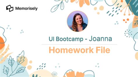Joannas Ui Bootcamp Homework Figma