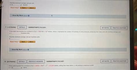 solved if the total cost function for a product is