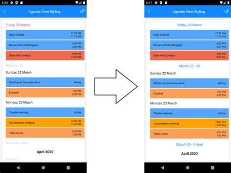Agendaview Mode For Calendar In Telerik Ui For Xamarin