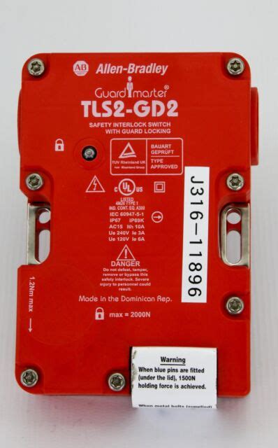 Allen Bradley Guard Master Tls2 Gd2 Safety Interlock Switch Tls2gd2 For Sale Online Ebay