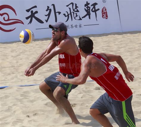 Virgen And Oniverosmexico Beach Volleyball Player Editorial Stock