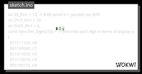 One Loop In Two Shift Regester Wokwi Esp32 Stm32 Arduino Simulator