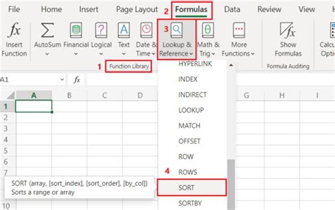 SORT And SORTBY Functions