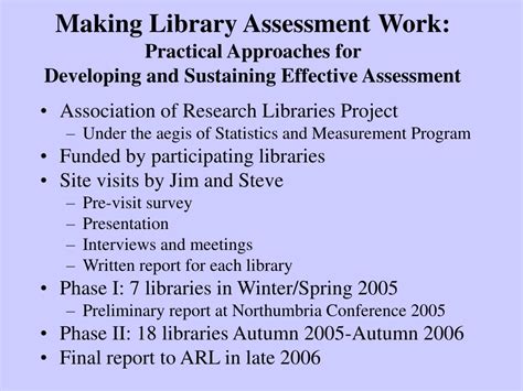 PPT Making Library Assessment Work The Role Of Organizational Culture S PowerPoint