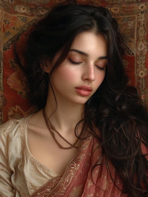 Premium Photo Beautiful Young Girl Indian Bride In Traditional Dress