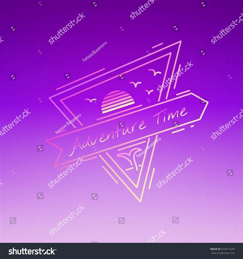 Adventure Time Vector Illustration On Theme Stock Vector Royalty Free