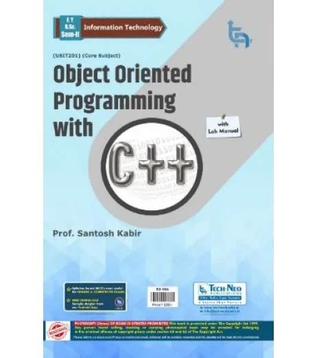 object oriented programming with c sem ii b sc it techneo santosh kabir