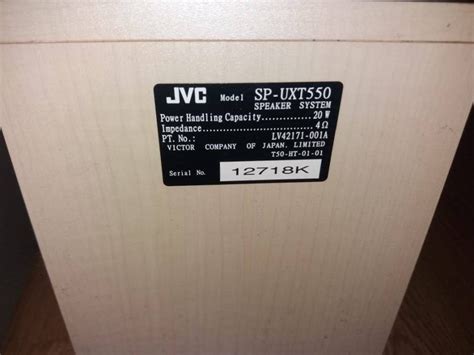 Jvc Speaker System Sp Uxt550